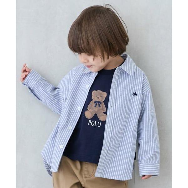 【発売日：2026年03月03日】★この商品はセール価格です★3,190円 → 1,595円(50%off)【カテゴリ】キッズ > トップス > シャツ・ブラウス【カラー】オフホワイト/ブルー/マルチ【サイズ】80cm/90cm...