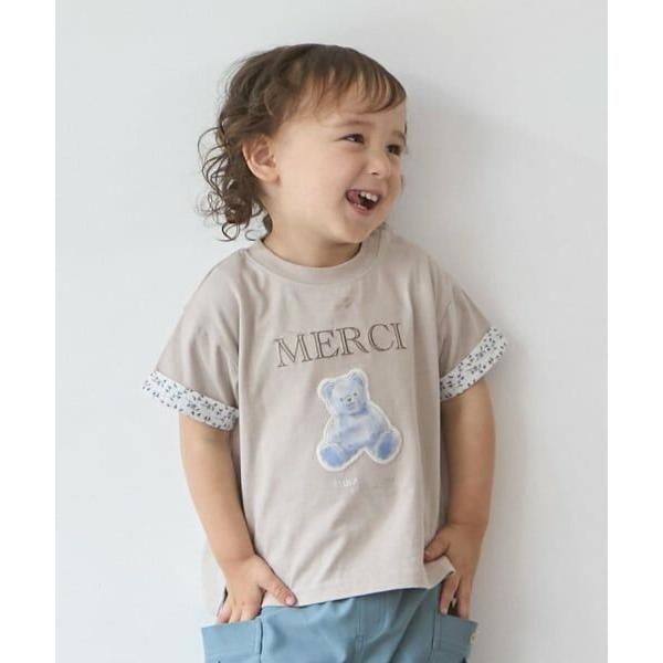 【発売日：2026年05月07日】【カテゴリ】キッズ > トップス > Tシャツ【カラー】オフホワイト/薄ベージュ【サイズ】80cm/90cm/100cm/110cm/120cm/130cm【実寸(cm)】80cm : 総丈 3...