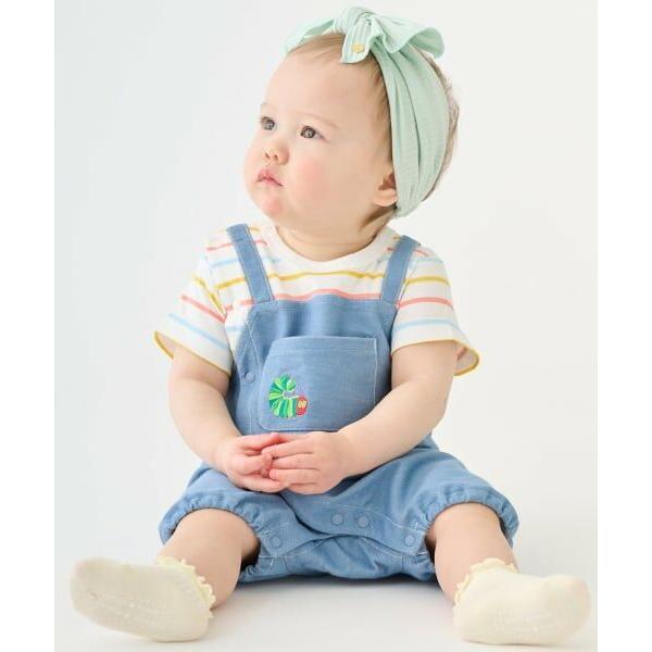 【発売日：2026年03月17日】【カテゴリ】キッズ > マタニティ・ベビー・… > ロンパース【カラー】オフホワイト/ブルー【サイズ】70cm/80cm【実寸(cm)】70cm : 総丈 43 胸囲 52 肩巾 20 袖丈 8...