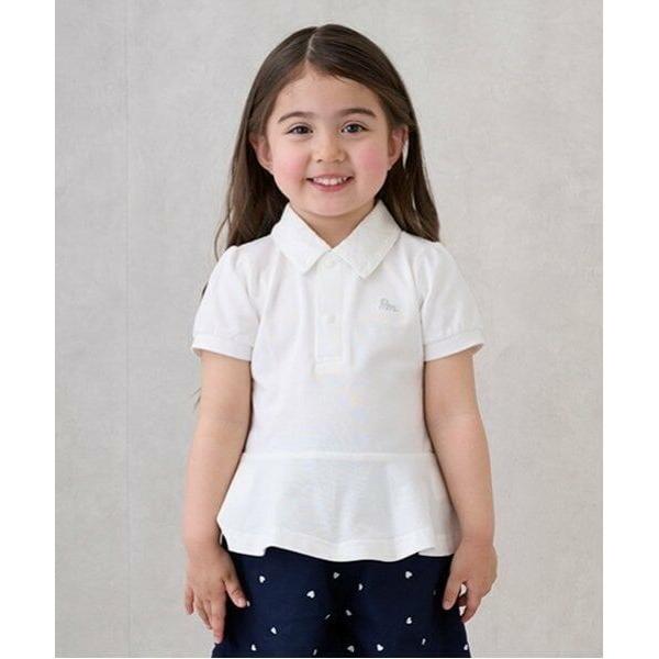 【発売日：2025年08月14日】★この商品はセール価格です★2,530円 → 1,265円(50%off)【カテゴリ】キッズ > トップス > ポロシャツ【カラー】オフホワイト/ライトピンク/紺【サイズ】80cm/90cm/1...