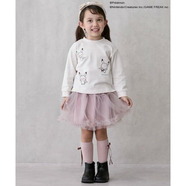 【発売日：2026年03月03日】★この商品はセール価格です★2,970円 → 1,485円(50%off)【カテゴリ】キッズ > スカート > ミニ・ひざ丈スカート【カラー】アイボリー/ライトピンク/チャコール【サイズ】80c...