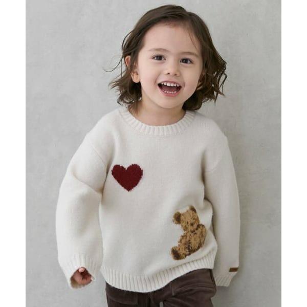 【発売日：2025年10月14日】★この商品はセール価格です★2,970円 → 2,673円(10%off)【カテゴリ】キッズ > トップス > ニット・セーター【カラー】アイボリー/赤/紺/トップグレー【サイズ】S(80-90...