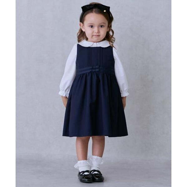 【発売日：2025年10月29日】★この商品はセール価格です★6,490円 → 3,245円(50%off)【カテゴリ】キッズ > スカート > ミニ・ひざ丈スカート【カラー】グレージュ/紺【サイズ】90cm/100cm/110...