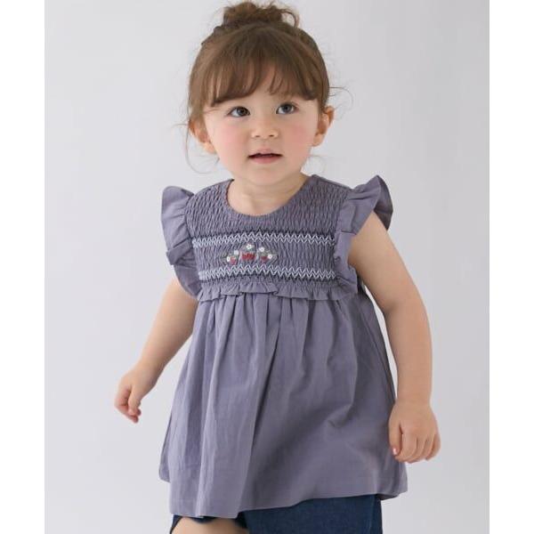 【発売日：2026年02月25日】【カテゴリ】キッズ > トップス > その他トップス【カラー】オフホワイト/ライトピンク/ブルーグレー【サイズ】80cm/90cm/100cm/110cm/120cm/130cm【実寸(cm)】...