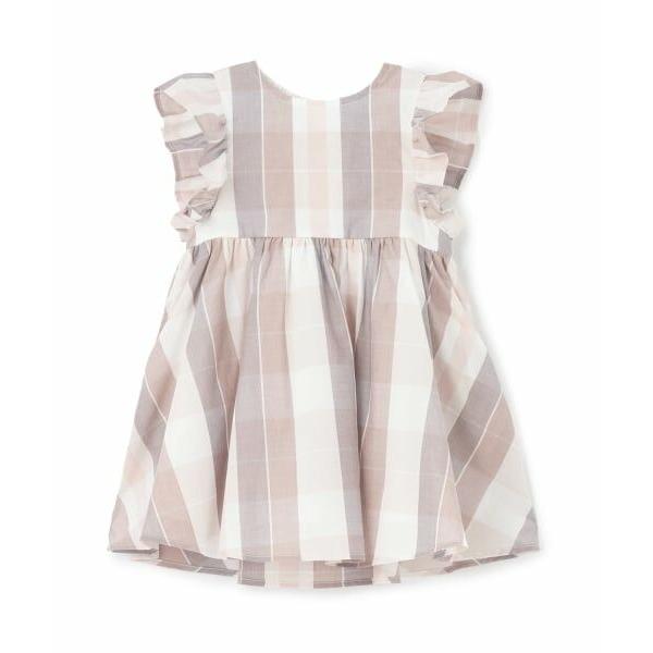 【発売日：2026年04月03日】★この商品はセール価格です★3,740円 → 2,992円(20%off)【カテゴリ】キッズ > ワンピース > ミニ丈・ひざ丈ワンピ…【カラー】モカ茶/ブルー【サイズ】80cm/90cm/10...