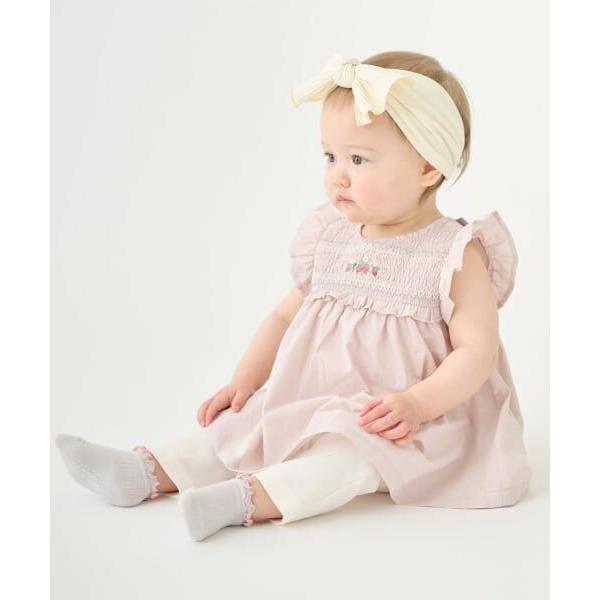 【発売日：2026年02月25日】【カテゴリ】キッズ > マタニティ・ベビー・… > ロンパース【カラー】オフホワイト/ライトピンク/ブルーグレー【サイズ】70cm/80cm【実寸(cm)】70cm : 総丈 42 胸囲 52 ...