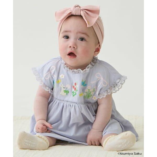 【発売日：2026年04月08日】【カテゴリ】キッズ > マタニティ・ベビー・… > ベビー・キッズウエア【カラー】アイボリー/モデレートブルー【サイズ】70cm/80cm【実寸(cm)】70cm : トップス：総丈×胸囲×肩巾...
