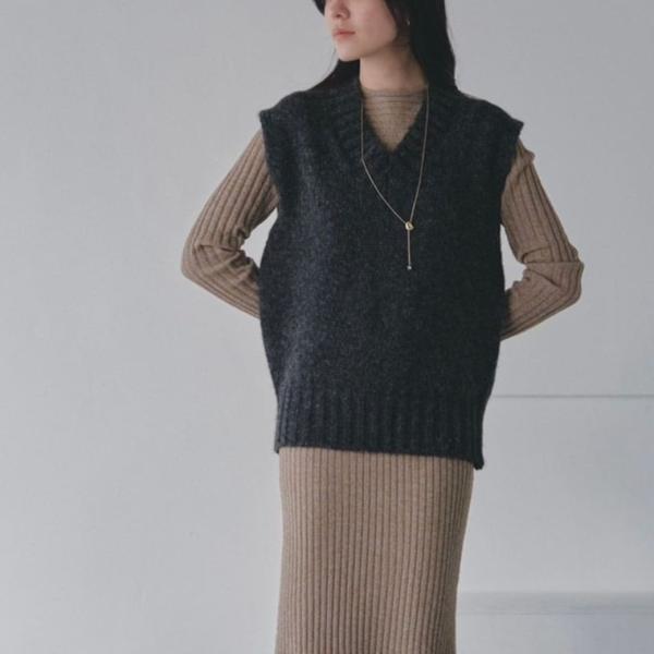 LIFE's (ライフズ)TODAYFUL (トゥデイフル)Mottle Yarn Knit Vest モトルヤーンニットベスト 12320516■素　材■アクリル34% 毛28% ポリエステル26% アルパカ10% レーヨン2%■サイズ■...