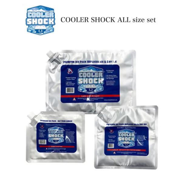 COOLER SHOCK クーラーショック Sサイズ Mサイズ Lサイズ 3個セット■サイズ■Sサイズ：[本体]・W19 x D2.5 x H16.5cm・注入水量：355mlMサイズ：[本体]・W25.5 x D2.5 x H25.5cm...