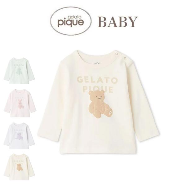 gelato pique (ジェラートピケ)ぬいぐるみワンポイントロンT pbct259081■素　材■本体:綿100%■サイズ■80サイズ：着丈:32.2cm,バスト:64cm,袖丈:24cm,肩幅:27cm,裾幅:32cm■　色　■BE...
