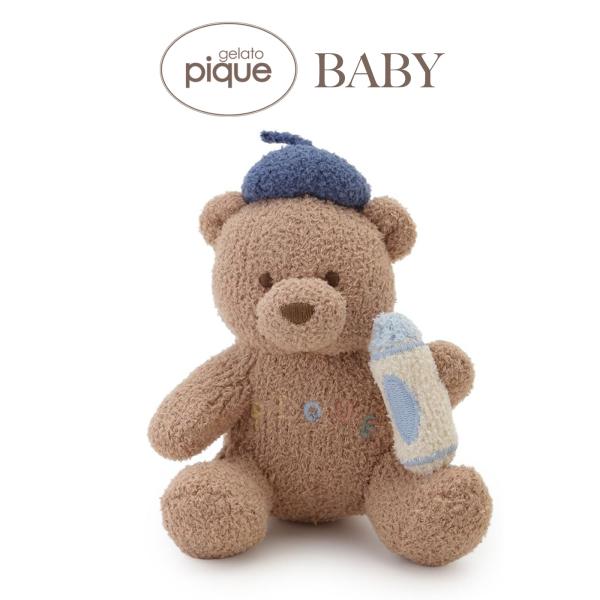 gelato pique BABY【ジェラートピケ ベビー】BABY エアリーモコドローイングベアラトル pbgg264414■詳　細■こちらの商品は衛生上の観点から返品・交換不可となります。【ベレー帽が可愛いお絵描きベアのふんわりラトル】...