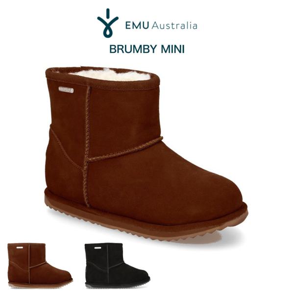 EMU Australia エミューBrumby Mini ブランビーミニ t10980■サイズ■3/23cm4/24cm5/25cm■　色　■Black(ブラック)Oak(オーク)■詳　細■高品質メリノウールの暖かさに、高い防水性能も搭載...