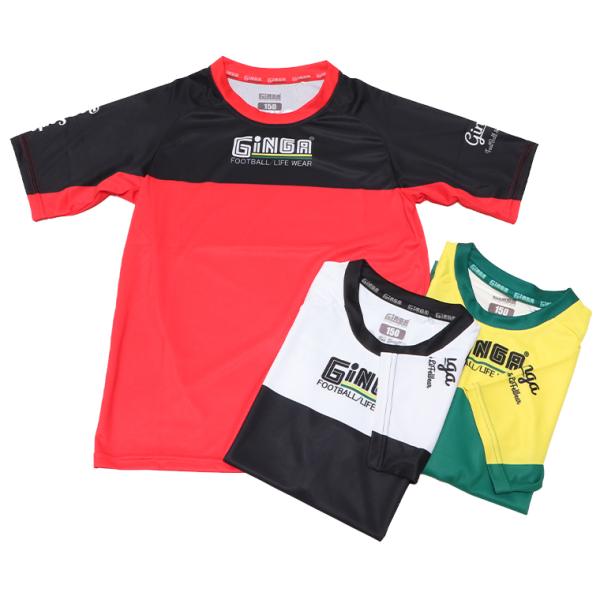 GINGA ジンガ　GG105193 ゲームシャツ  プラシャツ Tシャツ　ポリエステル100％　こども　サッカー　フットサル　スポーツ　吸汗速乾
