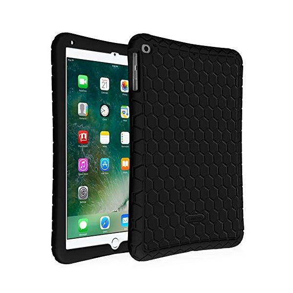 対応機種：Apple New iPad 9.7 2018 / 2017 (モデル番号A1822、A1823、A1893、A1954)、 iPad Air 2、 iPad Airを対応して設計された完璧なシリコン保護ケース バンパ精密なカット...