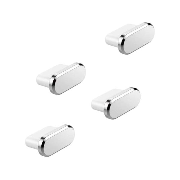 USB3.1 Type-Cポート（メス）用の保護カバーキャップ 4個入スマートフォン・パソコン・モバイルルーターなどのType-Cコネクタに最適材質はアルミニウム＋軟質プラスチックの組み合わせ表面は金属質な質感ですがコネクタ接続部は適度な柔...