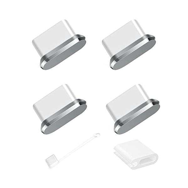 【用途】Android Type-C USB周辺機器のコネクタ接続口（メス）を保護します、 USB Type-C 口（オス）用保護カバー 防塵防止、ダストプラグホルダー 紛失防止。【対応機種】SAMSUNG S9 S9+、Galaxy S8...