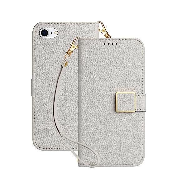【対応機種】iPhone 7/8/se2/se3 (4.7")専用！対応機種を間違いないようにご購入お願い申し上げます。【カード収納とスタンド機能】ケース動画視聴に便利なスタンド機能が付き、横向いて斜めに立てて、お好きな角度を調整でき、両手...