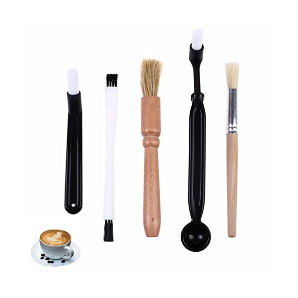?【製品仕様】コーヒーブラシ5本入り、木製とプラスチック製、ご利用場所やニーズにより種類を選択可能です。コーヒーグラインダー、エスプレッソマシン、ミルク泡立て器、ポッド、コーヒーメーカーにも適しています。?【特徴】こちらのブラシセットでお手...