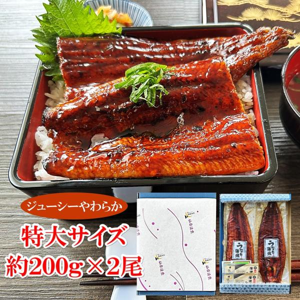 ジューシーで旨味とコクと柔らかさ、ふんわりふっくら炭火焼鰻蒲焼、たっぷり味わえて超満足な特大鰻です。ふっくらジューシーで食べごたえのセットです。ニホンウナギの稚魚を日本の徹底指導により中国で育てました。食べ応えの1尾約200gをお手軽に!!...