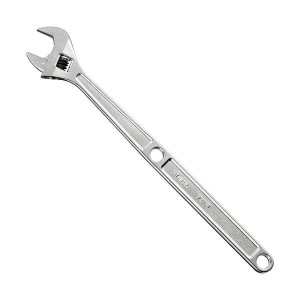 ●カセット式エアコン入れ替え工事でのフレアナット取付・取外しに。●全長(mm)：380●最大口開き(mm)：32●口開き(mm)：8〜32●先端厚さ(mm)：6●質量(g)400