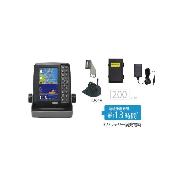 ●　5型ワイドカラー液晶　272×480dot表示●　電源電圧　DC11V〜14V　約 4W(0.3A/12V)●　本体寸法・重量　W173×D191×H173　約0.7kg　　周波数　200kHz（Deep仕様　50/200kHz）　　出...