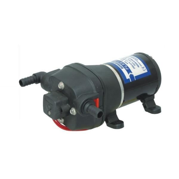 清水用セルフプライミング式プレッシャーポンプ電圧：DC 12V消費電力：7.0Amp吐出量：12.5L/分スイッチ圧：35PSiホース径：φ12mmサイズ：210x108x98 mm付属品：ストレーナー x1　　　　エルボー φ12mm ホ...