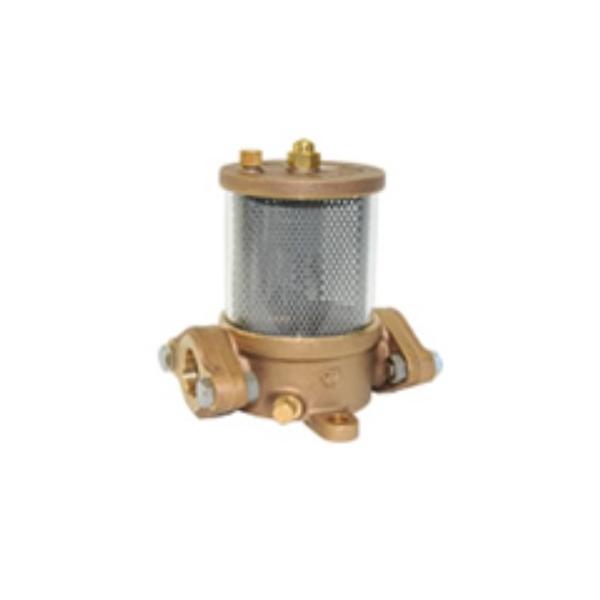 株式会社 高澤製作所製　海水こし器　32SP　フランジ型銅管用上下O-リング仕様で船内での分解・組立て作業が容易。亜鉛をセンターボルトにつけることで防食効果が大幅にアップ！上蓋に特殊にO-リングを採用したことで水密度がアップ！エアー抜き・ド...