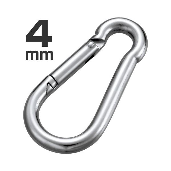 ステンレス製　AKフック　カラビナ　4mm