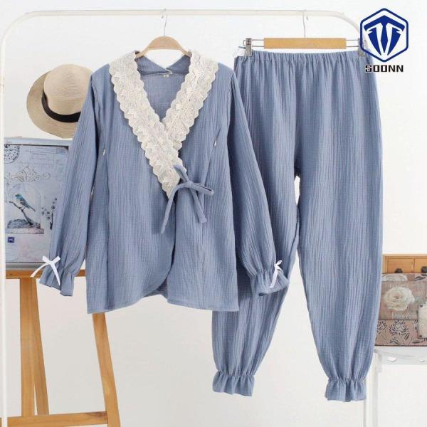 【素材】：綿【サイズ】 M   バスト102  着丈68   袖丈56  肩幅42  ズボン丈98   ヒップ107  身長参考155-165cm  体重参考50-62.5kgL   バスト108  着丈70   袖丈57  肩幅44  ズ...