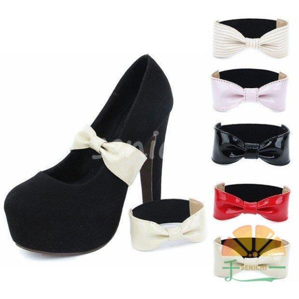 一年中使える靴をもっと便利になり、歩きやすくなります可愛いシューズバンドは靴のパカパカするのを防止することにより、靴とかかとがフィットするため長時間の歩きでも疲れにくくなりますあなたの靴のパカパカ悩みを解決します素材 エナメル カラー レッ...