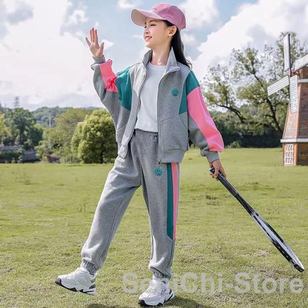 子供服 おしゃれ ジャージパーカー 女の子 上下セット スウェット セットアップ キッズ ジュニア スポーツウェア 部屋着カジュアル■素材：綿、ポリエステル■サイズ：（単位：cm）110 着丈45 適応身長90-100 適応体重10-15k...