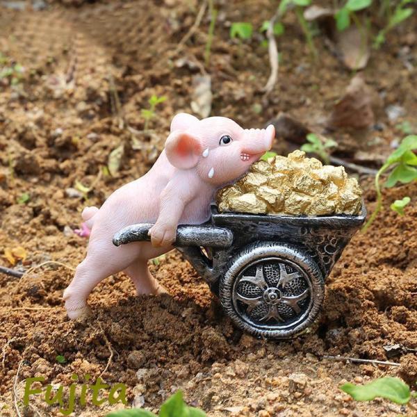 ガーデニング 置物 ガーデニング雑貨 インテリア雑貨 ガーデン オーナメント オブジェ 庭 玄関 ガーデン雑貨 おしゃれ 誕生日 ギフト対応 引越し祝い グレー ブラウン大人空間 シンプル ベーシック スタイリッシュ シャープデザイン ナチ...