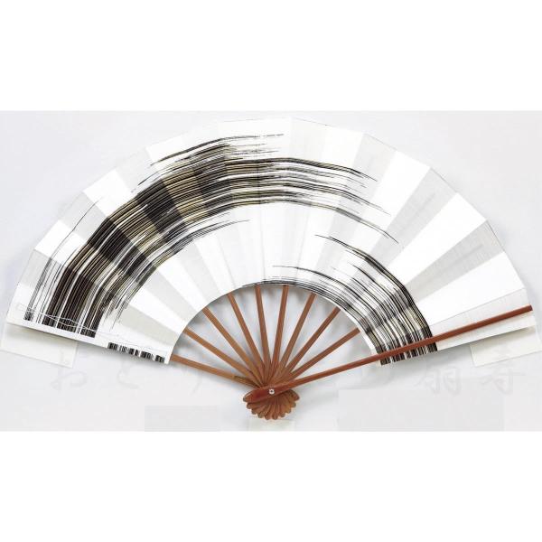 長さ/約29cm。広がり/約50cm。扇骨/スス竹骨。扇面/両面同じ柄。9寸5分。標準的なサイズの舞扇子です。日本製（国産京扇子）。扇箱付きです。親骨には重さのバランスを取るためのおもりが埋め込んであります。ぎりぎりまで値引きしてありますが...