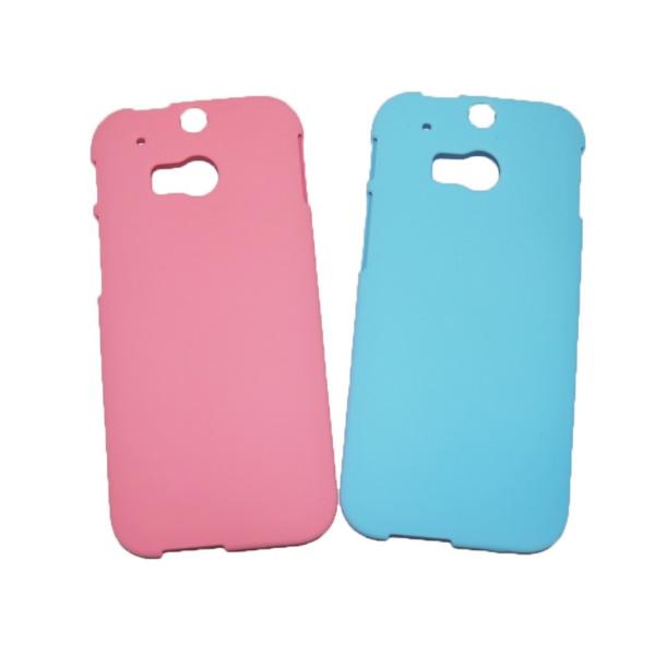 用途：HTC ONE M8 HTL23用のボディー保護、キズ防止に色：ピンク、ブルー　2色（ご希望の色をお選びください。）素材：ポリエステルサイズ：幅　7.2cm　縦14.8cm　重さ：16g企画　生産：企画　日本　生産　中国