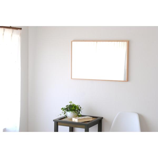 【商品詳細】［商品全形サイズ］　　幅47cm×高さ72cm×奥行2.5cm［ミラーサイズ］　　　幅45cm×高さ70cm［ミラー厚み］　　　　3mm（飛散防止効果有り）［材質］　　　　　　　天然木ツガ材［商品重量］　　　　　約3kg［お届け...