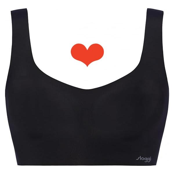 G016の着けごこち・快適さはそのままに、見た目をすっきりしたラインにしました。肌に溶け込むようななめらかさで、楽な着けごこちのハーフトップです。接着技術を使用した完全無縫製のため、アウターにひびきにくいです。フロント下辺にsloggiのロ...