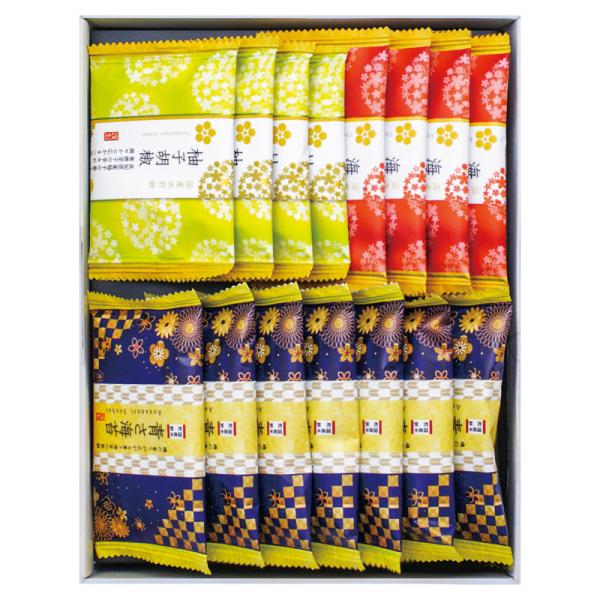 ●箱サイズ:26×19×7.5cm●箱入重量:0.2kg●セット内容:セット内容/青さ海苔煎餅×7、柚子胡椒煎餅・海老カレー煎餅×各4●賞味期限:常温6ヶ月●アレルゲン:乳・えび※(1)包装済