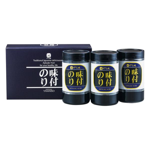 ●箱サイズ:7.7×22.5×13.9cm●箱入重量:0.3kg●セット内容:セット内容/味付のり（8切24枚）×3●賞味期限:常温1年3ヶ月●アレルゲン:小麦・えび