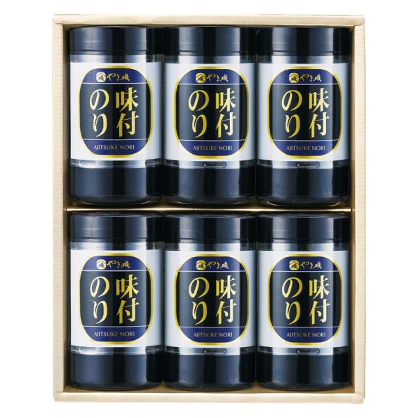 ●箱サイズ:29.9×23.7×7.7cm●箱入重量:0.7kg●セット内容:セット内容/味付のり（8切24枚）×6●賞味期限:常温1年3ヶ月●アレルゲン:小麦・えび