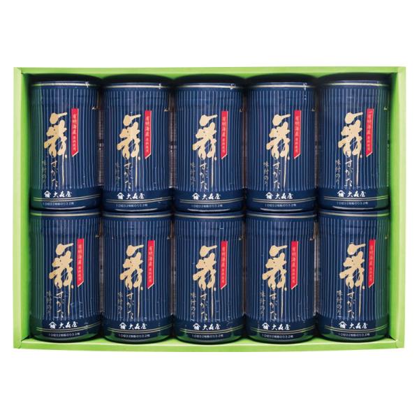 良質の有明海産味付海苔です。手軽に食べれる卓上容器入りです。●箱サイズ:30.4×40.7×8.1cm●箱入重量:1.1kg●セット内容:セット内容/有明海産味付のり（10切32枚）×10●賞味期限:常温1年6ヶ月●アレルゲン:小麦・えび