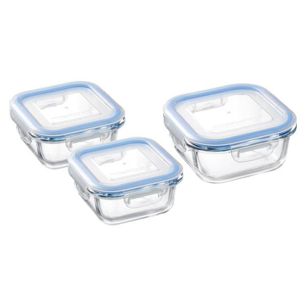 匂い移りしにくく、電子レンジやオーブンで調理が可能な耐熱ガラス保存容器です。用途や量に合わせてサイズを使い分けることができます。作り置き・常備菜にも便利です。食洗器対応●箱サイズ:15×15×19.5cm●箱入重量:1.2kg●原産国:中国...