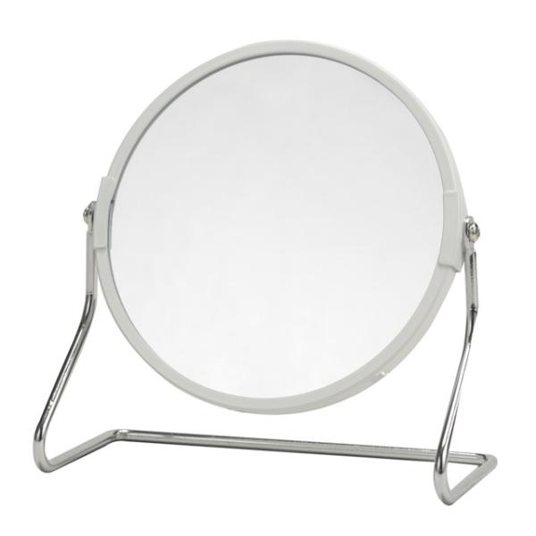 等倍鏡とアイメイクに便利な3倍鏡の2way仕様●商品サイズ幅170×奥行85×高さ175mm（本体サイズです、鏡面サイズではありません）●商品重量：約0.3kg●材　質ミラー：2mm厚スチール・クロームメッキ（粉体塗装）中国製（完成品家具）...