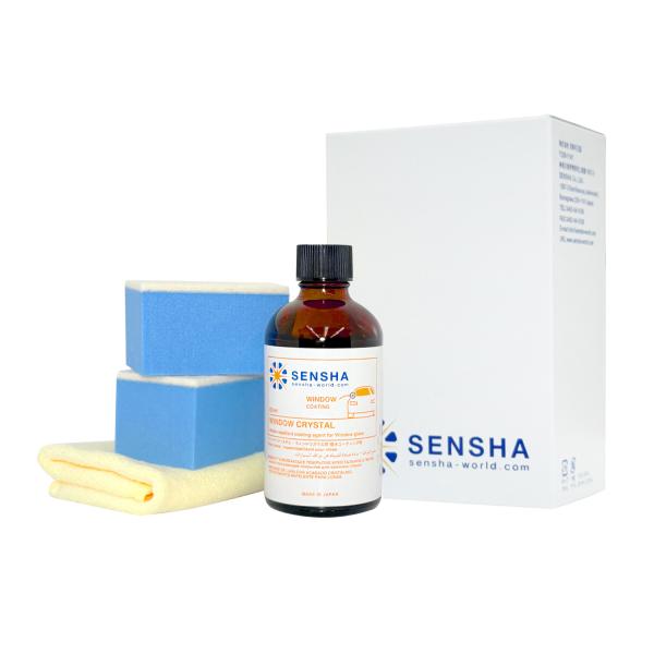 セット内容・ ウィンドウクリスタル 80ml ・ フェルトスポンジ ガラス撥水用 60mm×40mm×35mm ×2・ ベーシッククロス イエロー Sサイズ 200mm×200mm・ 使用説明書フロントガラス 撥水 最強 ガラス 撥水コーテ...