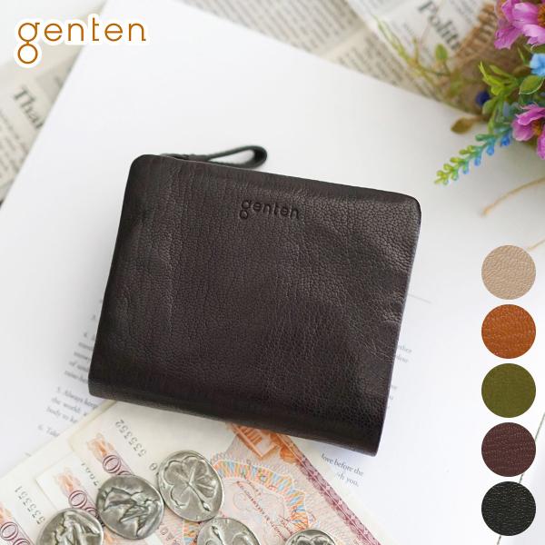 ゲンテン genten 【正規品保証】当店は取扱いブランド全ての正規販売店でございます。★安心の3年保証付き！商品名：genten ゲンテン GOAT BASIC ゴートベーシック 小銭入れ付き二つ折り財布 44364（43265）・外寸：...