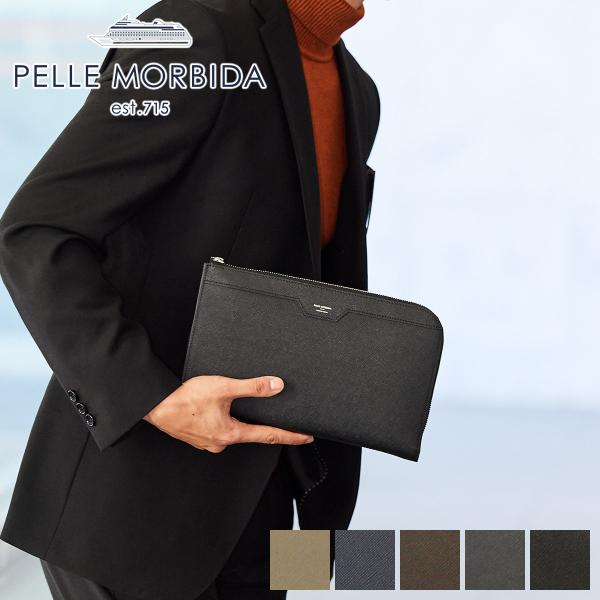 ペッレモルビダ PELLE MORBIDA 【正規品保証】当店は取扱いブランド全ての正規販売店でございます。★安心の3年保証付き！商品名：PELLE MORBIDA ペッレモルビダ Capitano キャピターノ エンボスレザー クラッチバ...