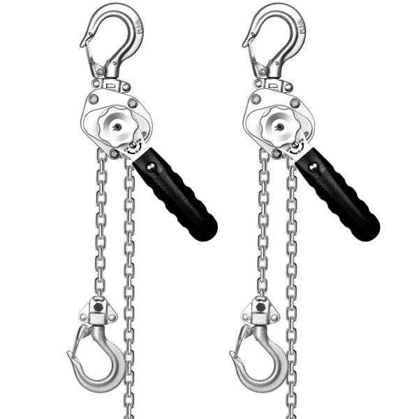 商品仕様：■高品質 CE認証　■GS,TUV規格認証(ドイツ安全審査機関)■定格荷重:0.5ton ■標準揚程:3.0m■手動力:20kg ■フック間最小距離:250mm ■最小重量:10kg■PL保険加入商品　■質量:3.3kg