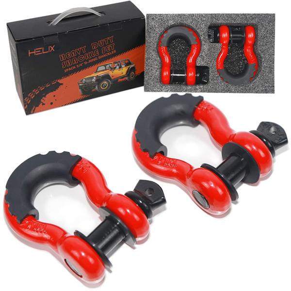 商品仕様：■定格荷重:4.75ton ■本体重量:1.0kg ■色：赤黒 ■2個セット■車、トラック、トレーラーなどのけん引作業に広く使用されています。■PL保険加入商品■CE認証