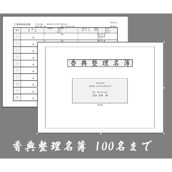 パソコンが苦手な方に代わって香典整理名簿を作成致します。住所録はメール・ＦＡＸ・郵送にて承ります。件数により納期が変わります。紙での支給をご希望の方はＡ４用紙に印刷したものをお送り致します。（送料別途￥198）データでの支給をご希望の方はメ...