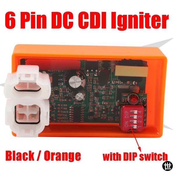 6ピンDC CDIイグナイターレーシング DARK VELOCI THUNDER 250 GY6 150CC ZANELLA150 RX Z6 BERA BR200RR DT200 CROSSMAX250 VGA VERSUS用