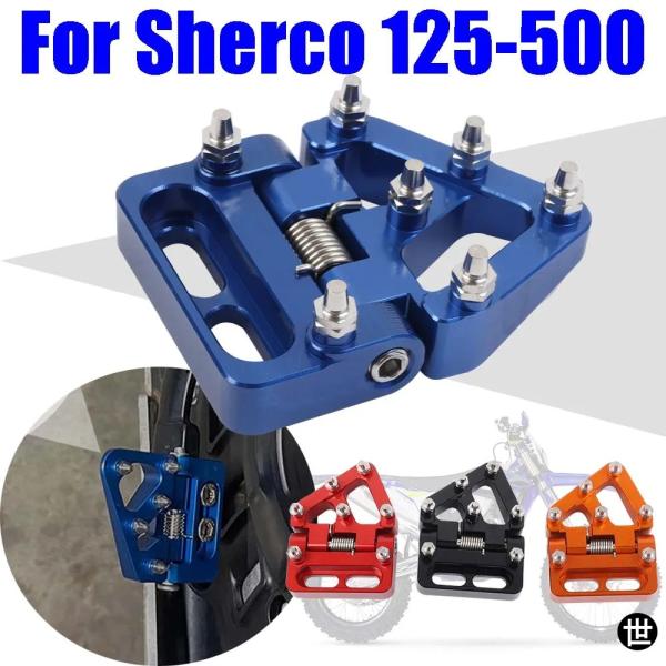 ダートバイク 折りたたみ式 リアフットブレーキペダル ステップチッププレート SHERCO SC SCF SE SER SEF SEF-R ファクトリー 125 250 300 45
